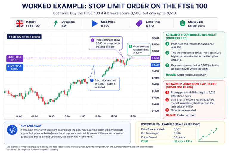 What Is a Stop Limit Order? How It Works & Examples